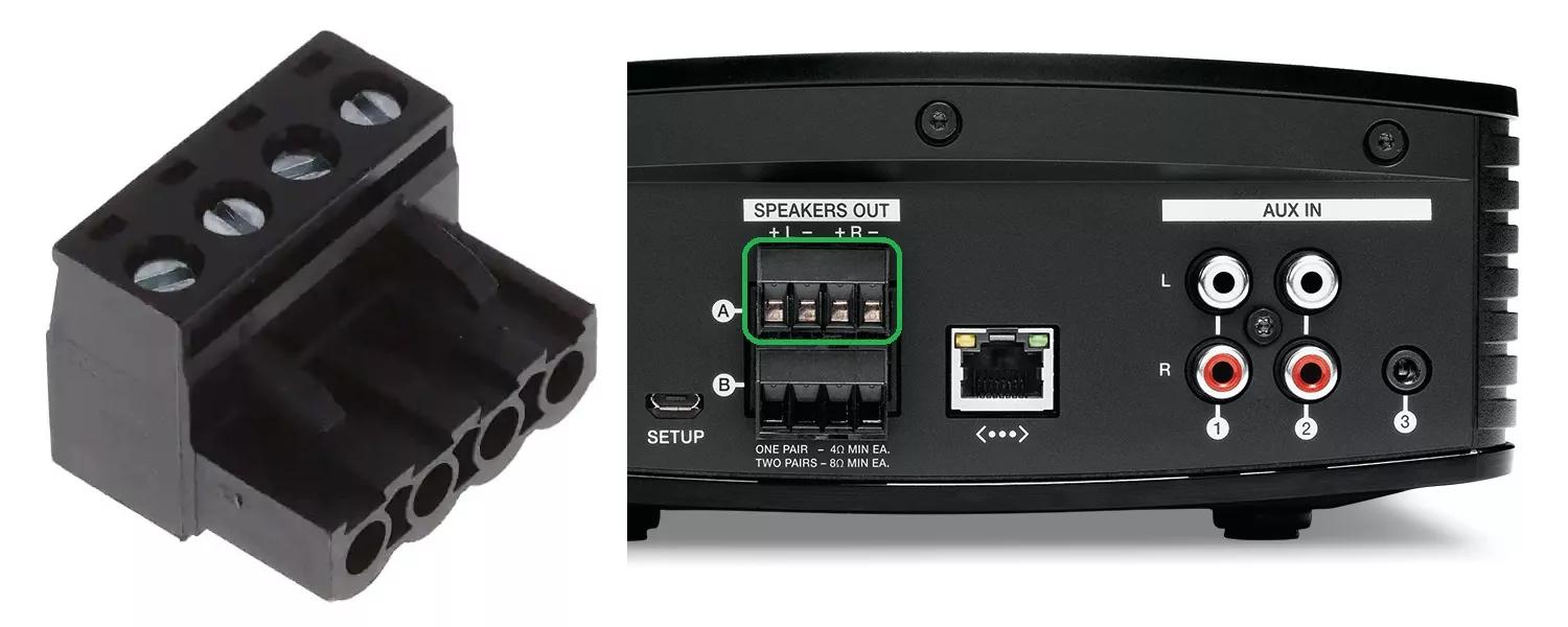 Speaker Wire Connector Plug - A Speakers / Top | Bose