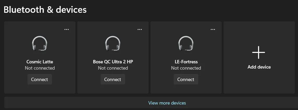 Determining paired/connected devices on a computer | Bose Frames Alto ...